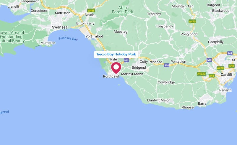 Directions & Map to Trecco Bay Holiday Park, Wales